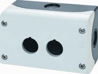 EATON RMQ-TITAN M22 DRUKKNOPKAST LEGE KUNSTSTOF KAST 2-GATS KL. BODEM ...