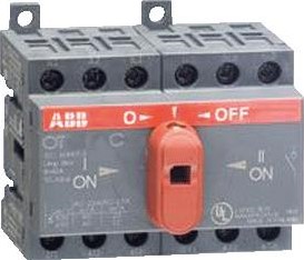 ABB HANDBEDIENDE OMKEERSCHAKELAAR 4P AC21-25A UL LISTED ZONDER AS EN ...