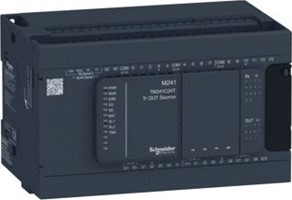 SCHNEIDER ELECTRIC MODICON M241 PLC 24 I/O TRANSISTOR PNP TM241C24T ...