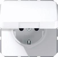 JUNG CD500 1-VOUDIGE WANDCONTACTDOOS MET RANDAARDE SLAGVAST ...