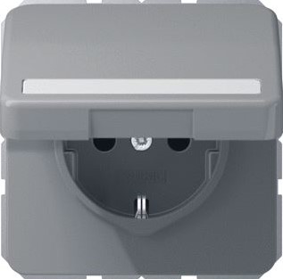 JUNG CD500 1-VOUDIGE WANDCONTACTDOOS MET RANDAARDE SLAGVAST KLAPDEKSEL ...