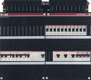 ABB INSTALLATIEKAST PV 3-FASE 1 HS 40A 4P 1 ALS 63A 4P 30MA 3 ALS 63A ...