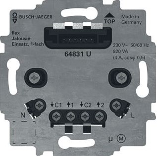 ABB BUSCH FLEXTRONICS JALOUZIESOKKEL 1-VOUDIG 3-DRAADS (NULDRAAD ...