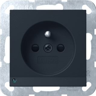 GIRA WANDCONTACTDOOS MET AARDINGSPEN CEBEC 16 A 250 V~ MET LED ...