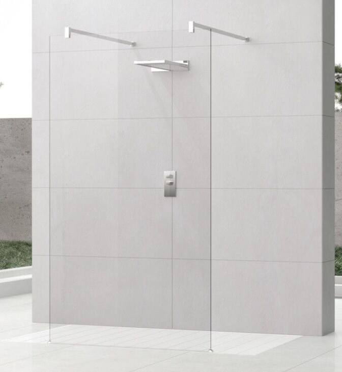 NOVELLINI KUADRA HF INLOOPDOUCHEWAND VRIJSTAAND 114CM (MET 2 ...