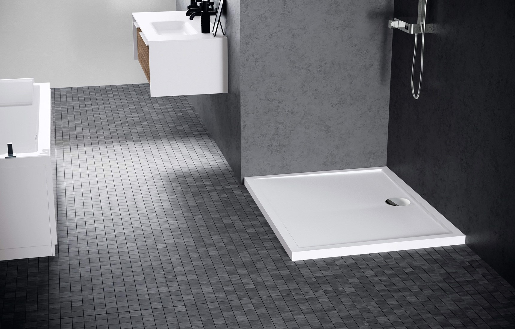 NOVELLINI OLYMPIC DOUCHEBAK RECHTHOEK 100X70 WIT 4,5 CM OLN100704-30 ...